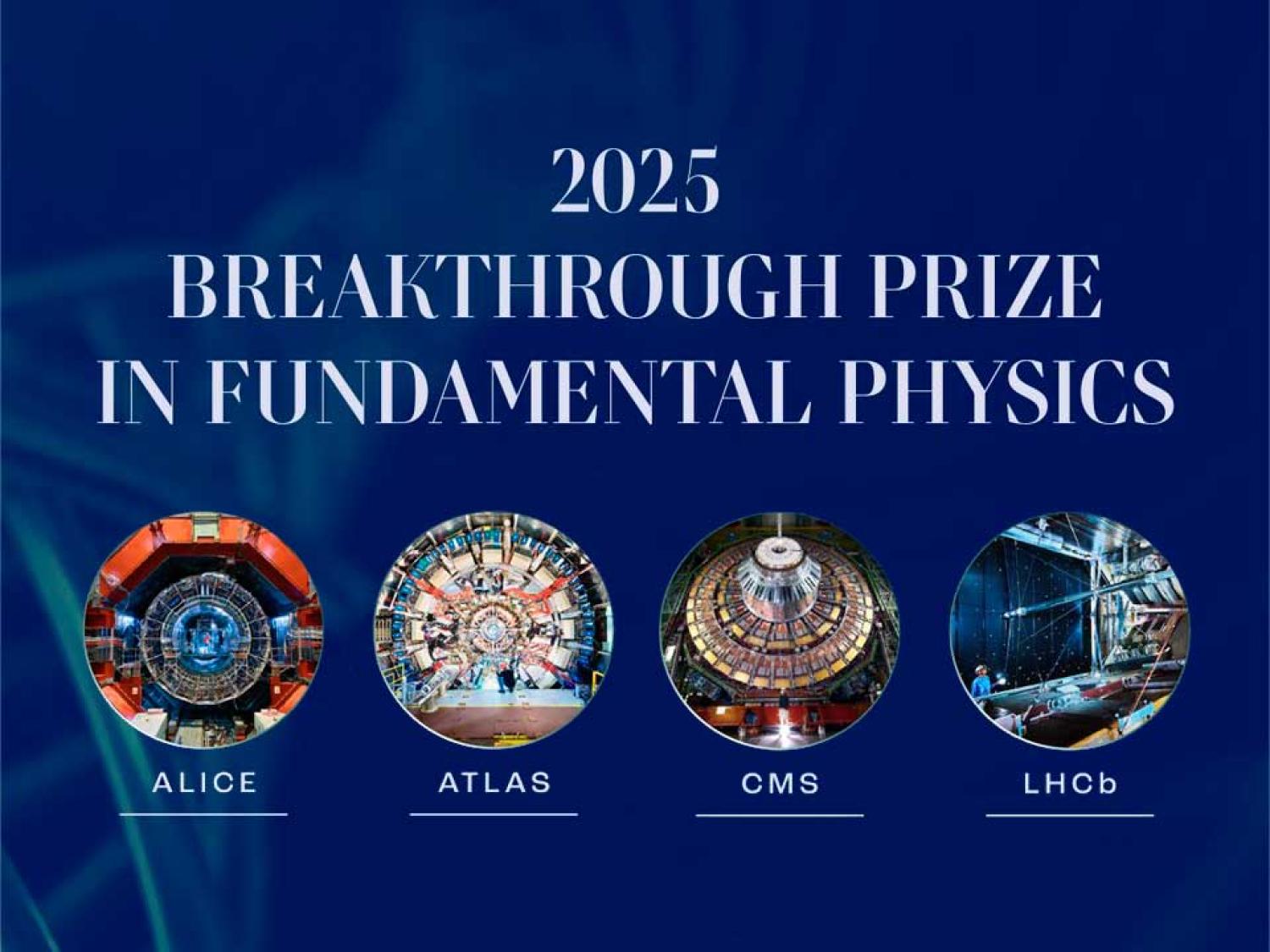 The LHC experiment collaborations at CERN receive Breakthrough Prize ...